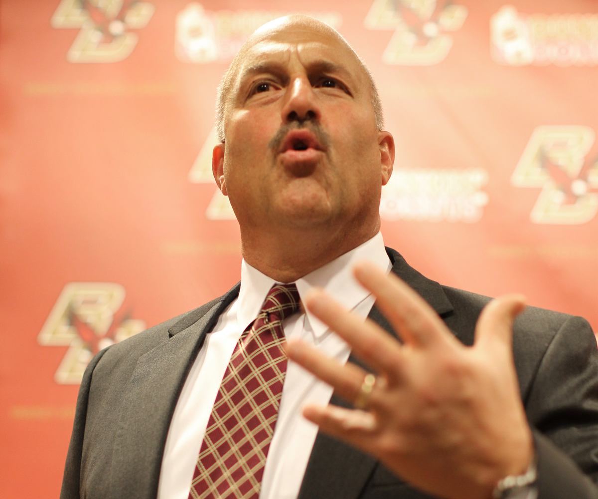 Steve Addazio seizes the reins at Boston College - The Boston Globe