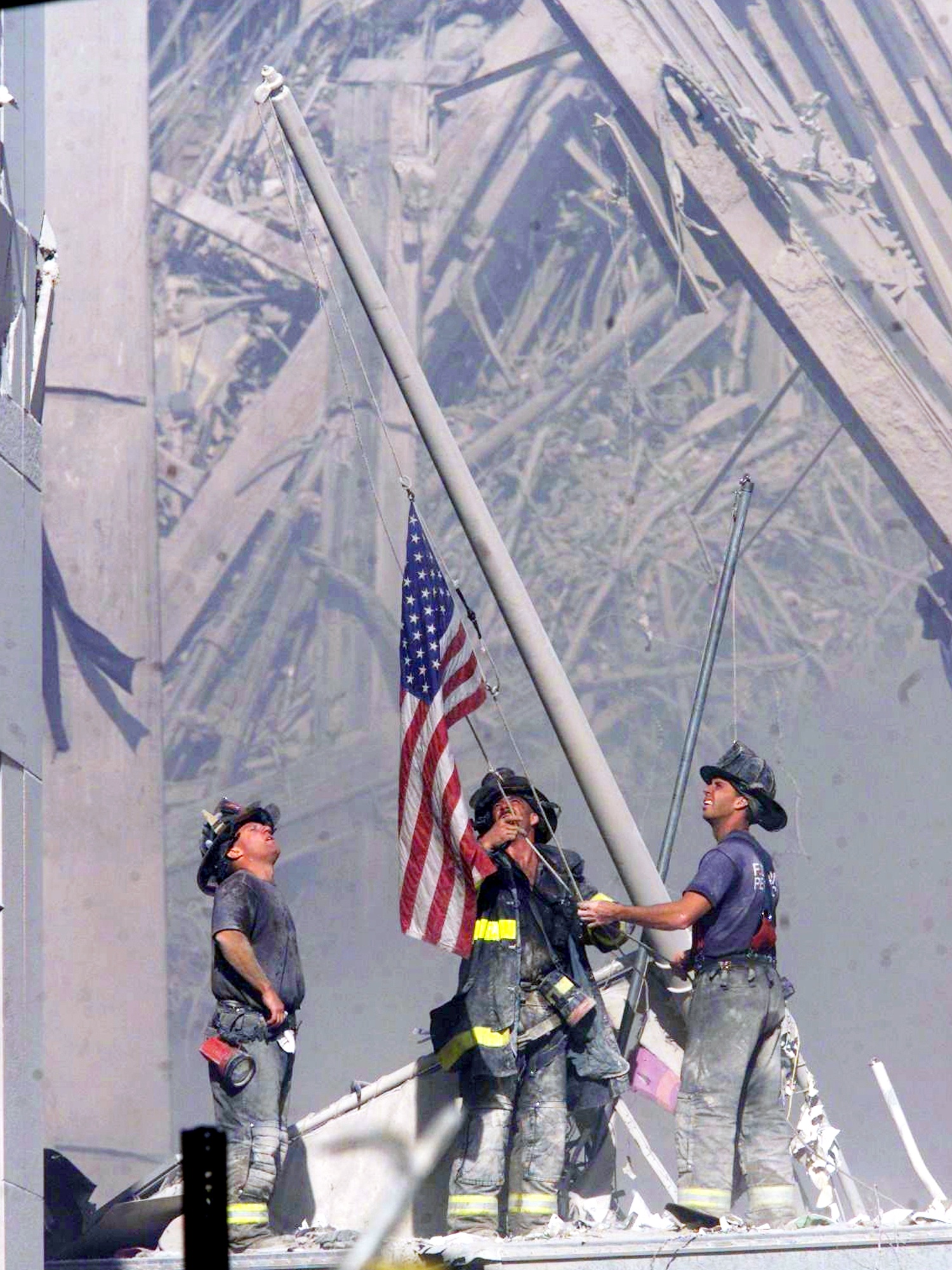 Flag from famous 9/11 photo returns to Ground Zero - The Boston Globe