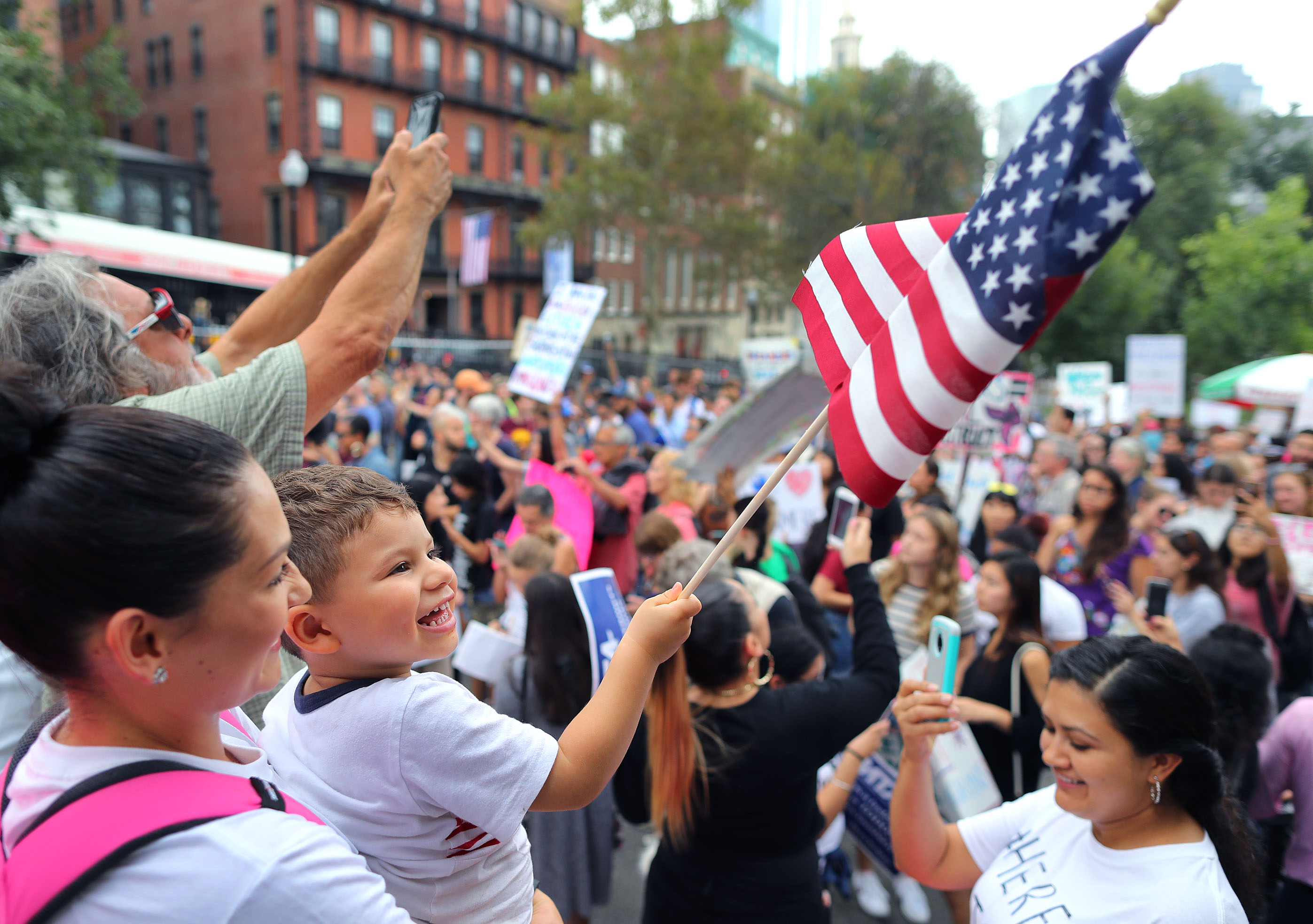 Supporters of DACA rally at State House and JFK building - The Boston Globe