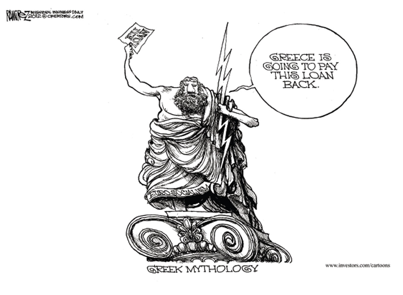 Editorial cartoon: A Greek myth - The Boston Globe