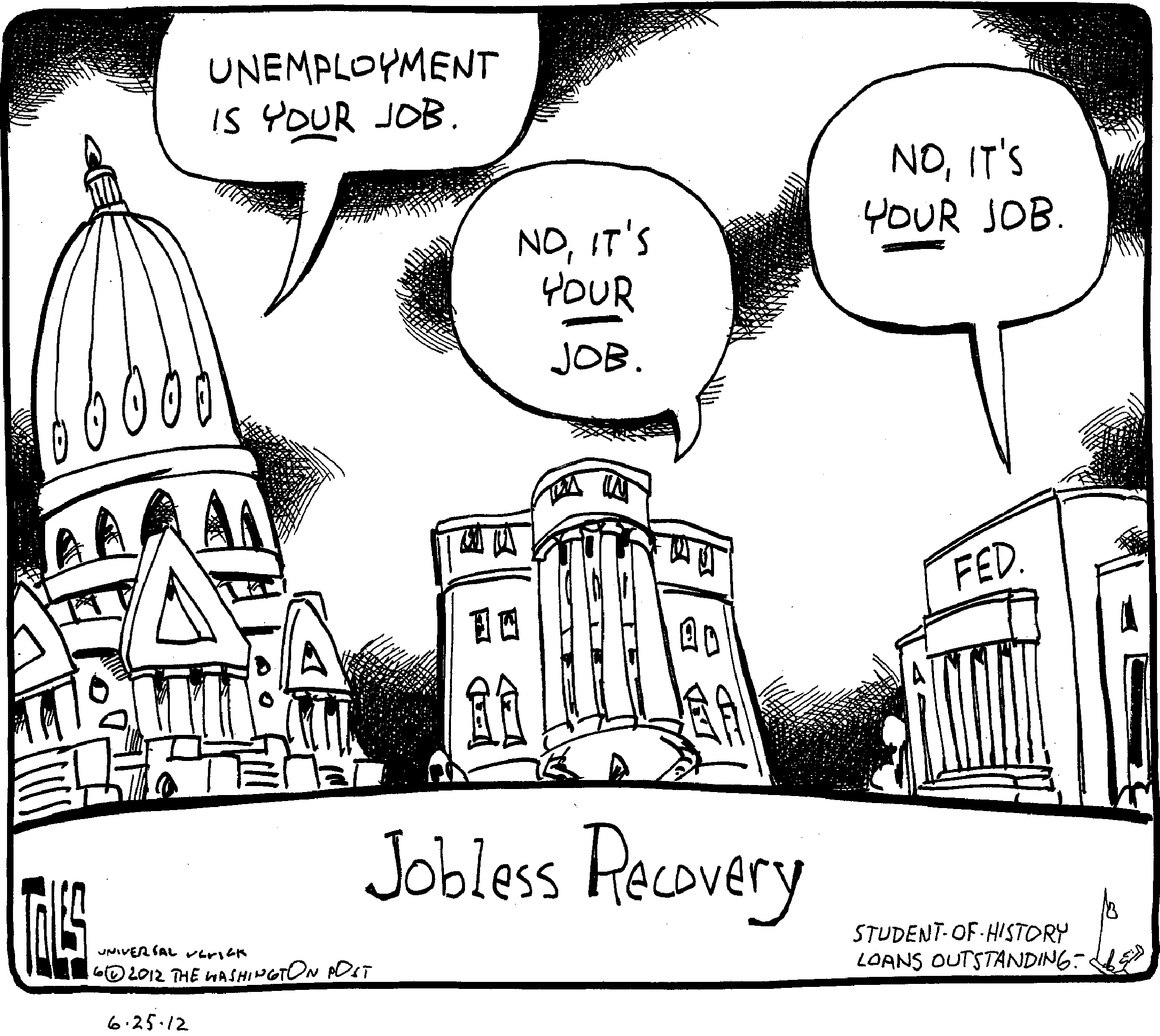 Editorial cartoon: Jobless recovery - The Boston Globe