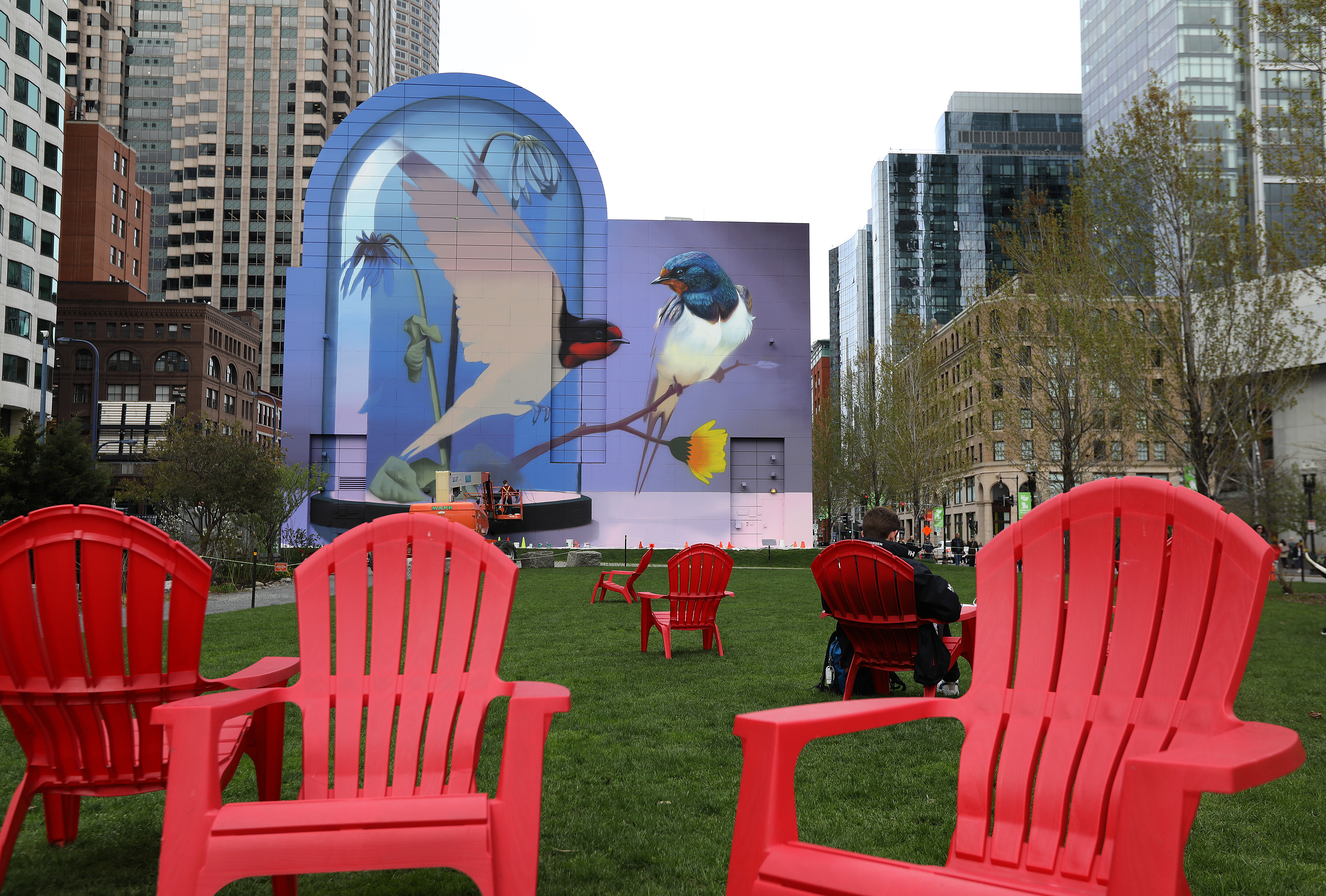 Here’s a look at the new Dewey Square mural that’s going up near South ...