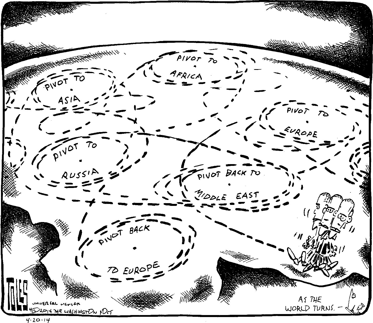 Political Cartoon Foreign Relations