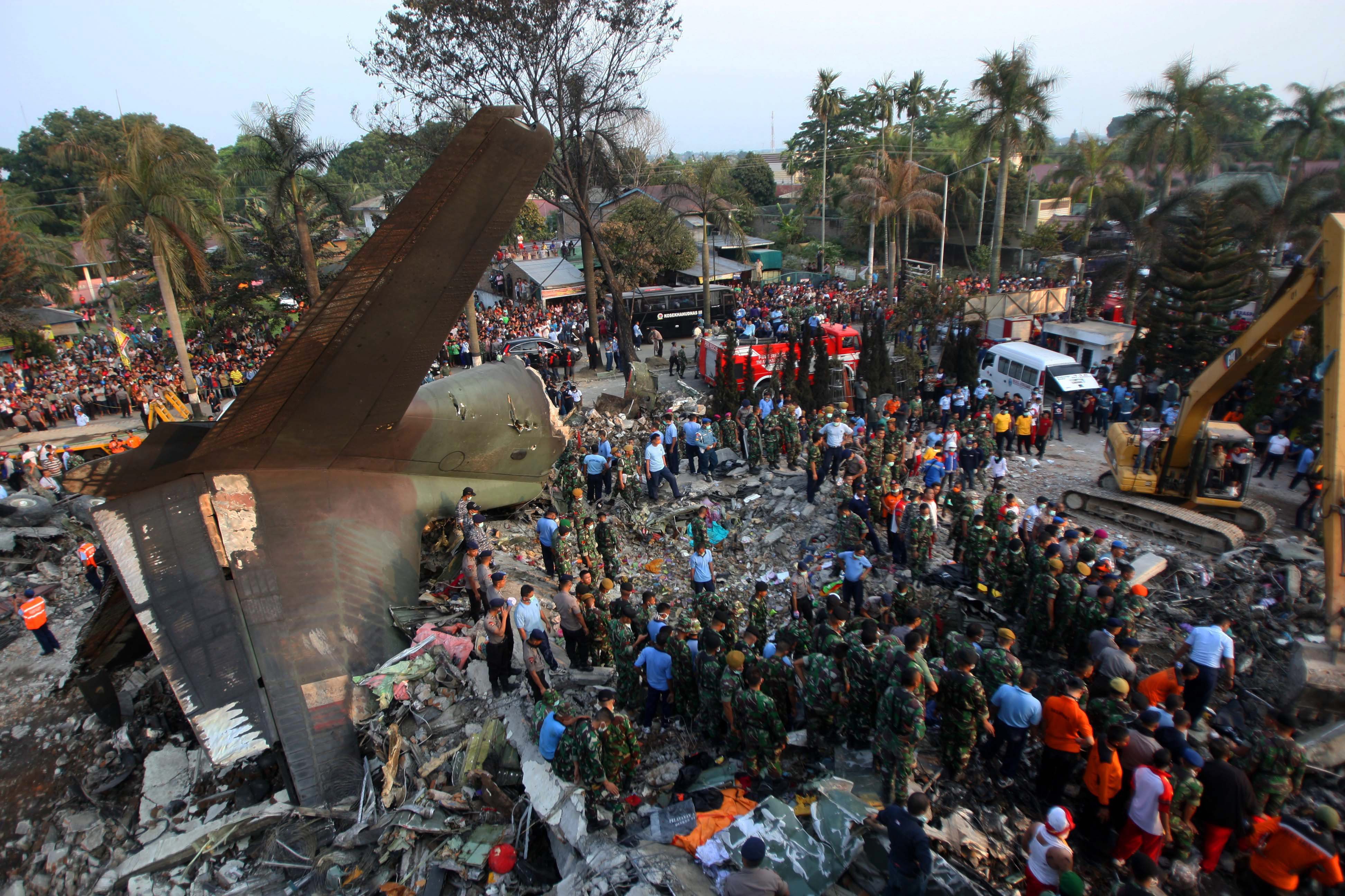 Indonesian military plane crash kills all aboard, official says - The ...