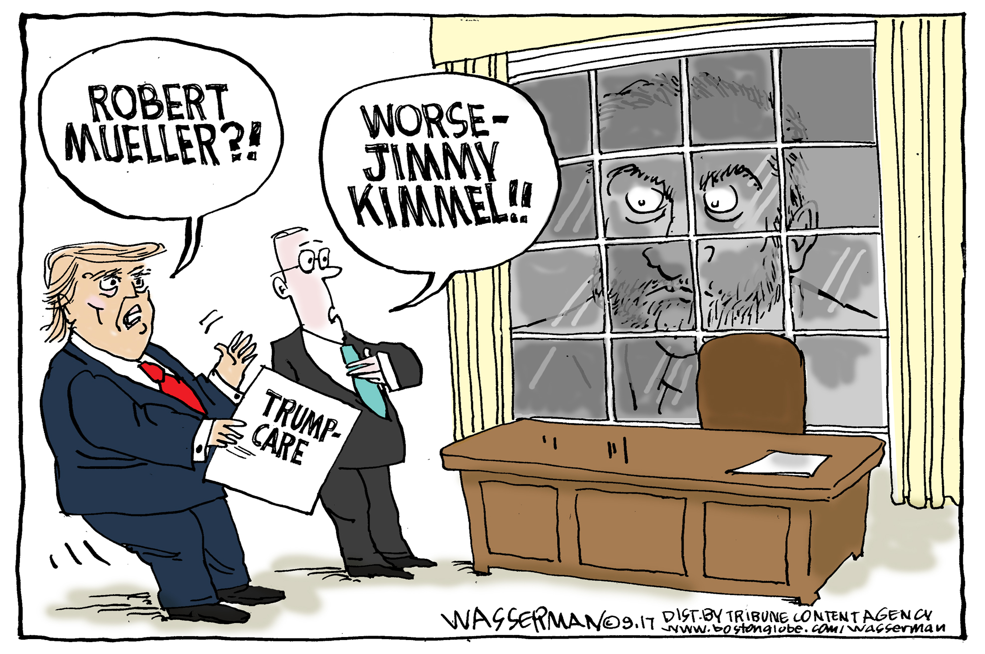 Lurking at Trump’s window - The Boston Globe