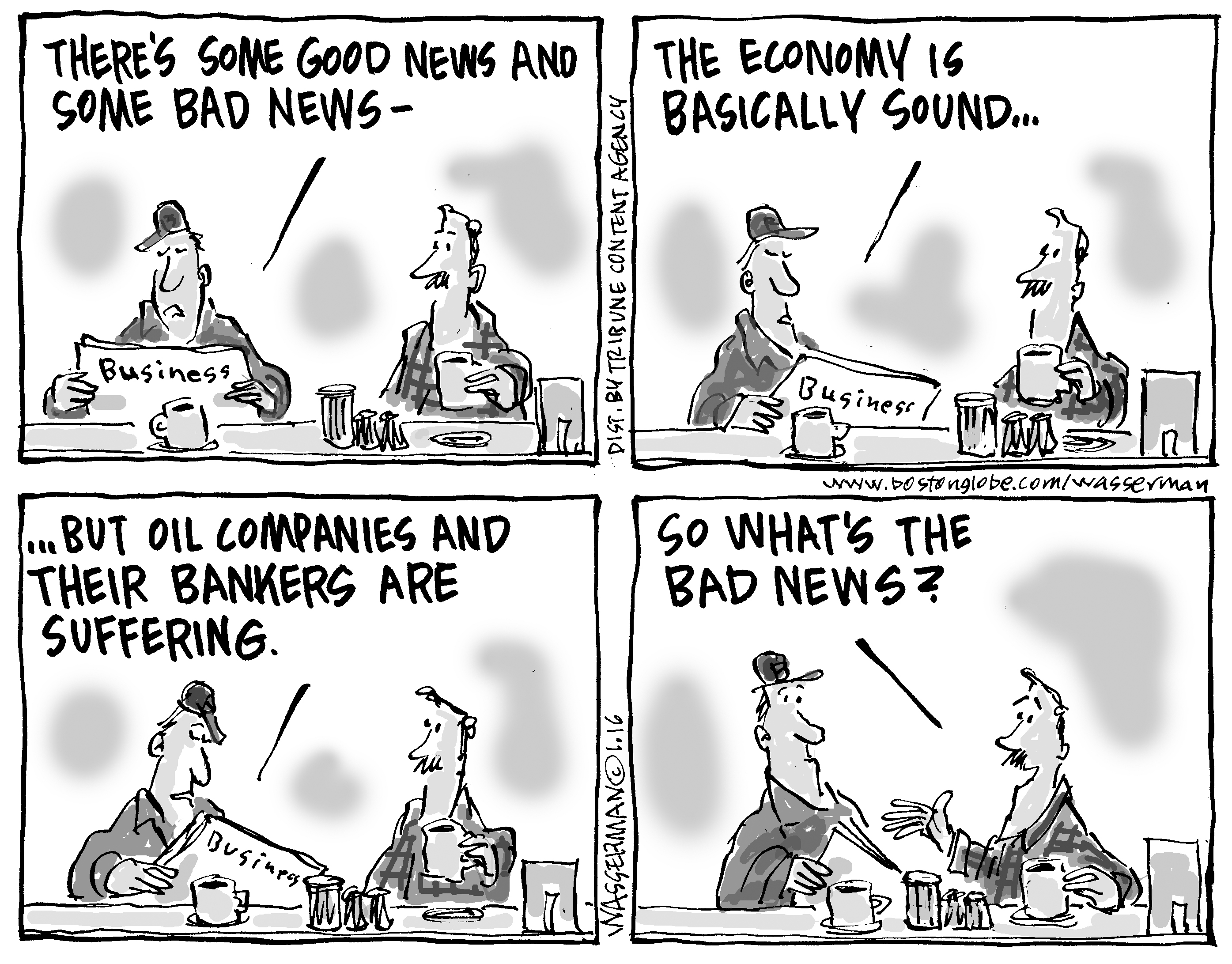 Editorial cartoon: The economy - The Boston Globe