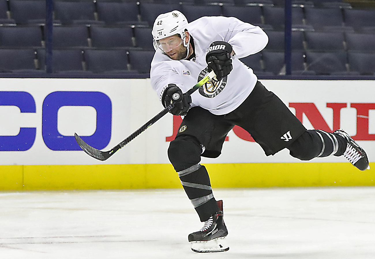 Bruins may look to David Backes for more net-front presence - The ...