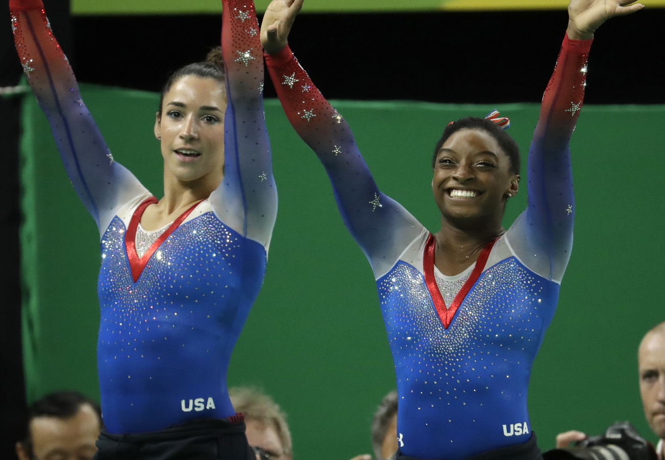 Simone Biles edges Aly Raisman for gold in floor exercise - The Boston ...