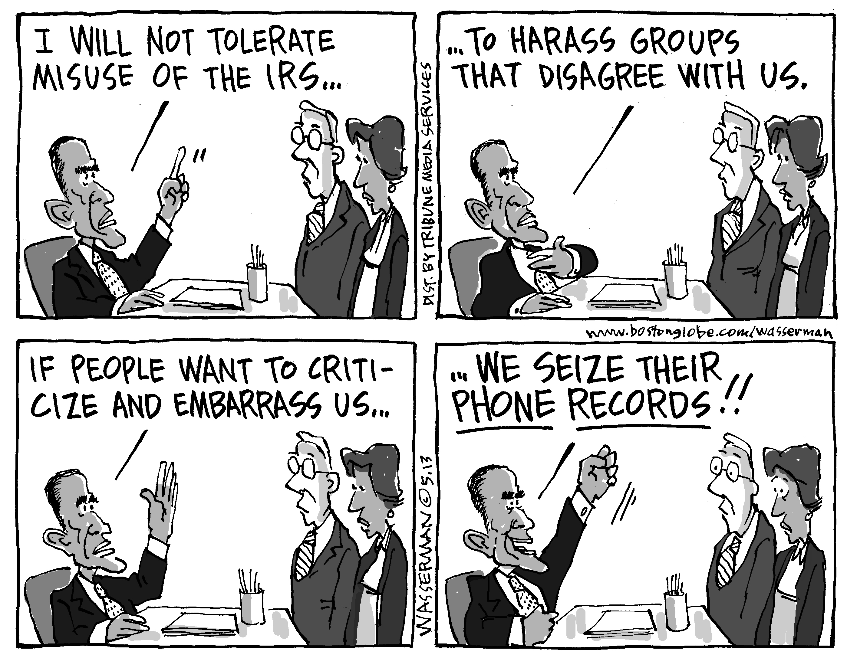 Editorial cartoon: Obama and his critics - The Boston Globe