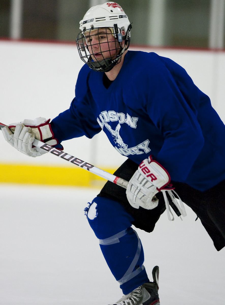 Kirby taking his best shot with Hudson High hockey team - The Boston Globe