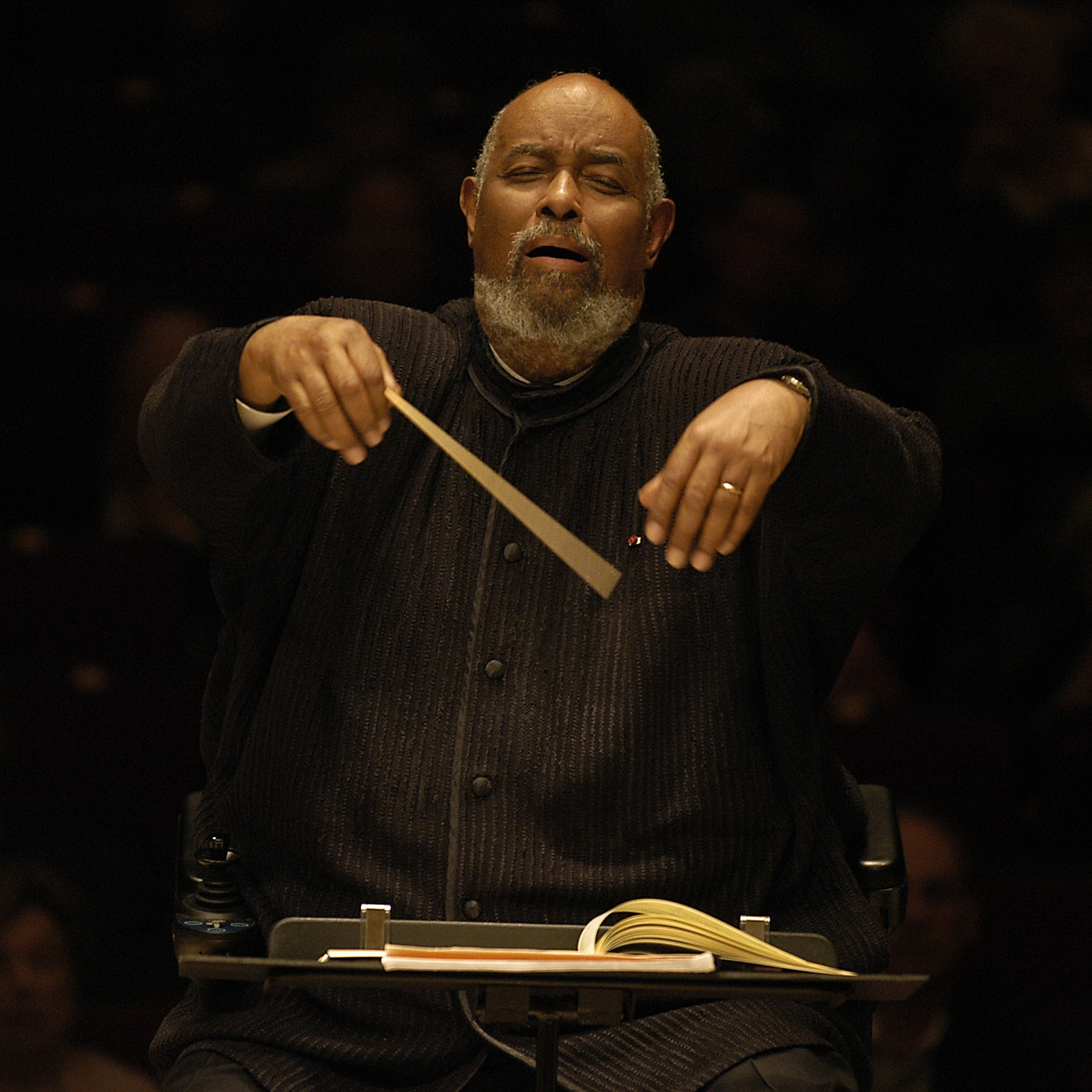 James DePreist, guest conductor for New York Philharmonic, S.F ...