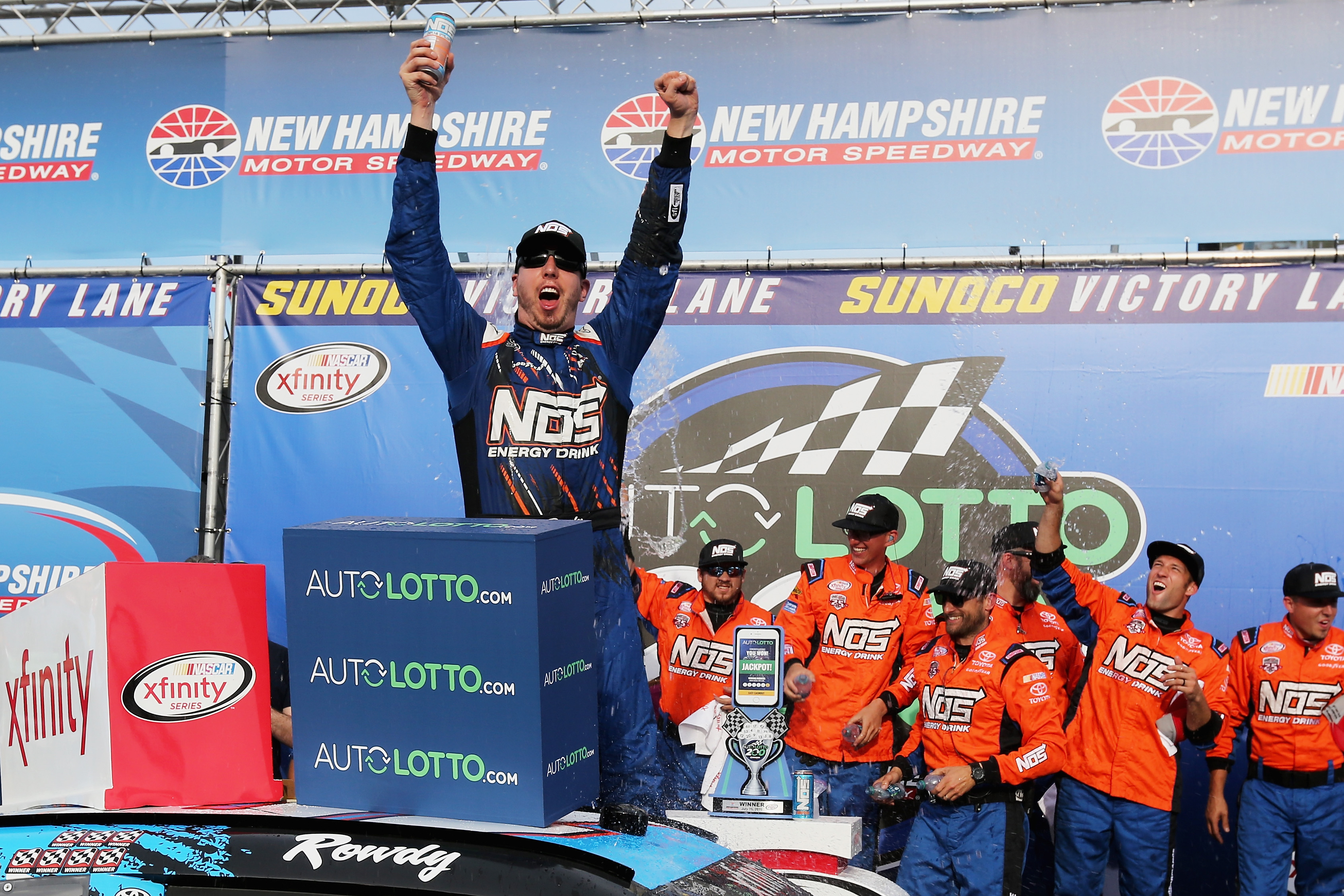Kyle Busch holds off teammate in AutoLotto 200 win - The Boston Globe