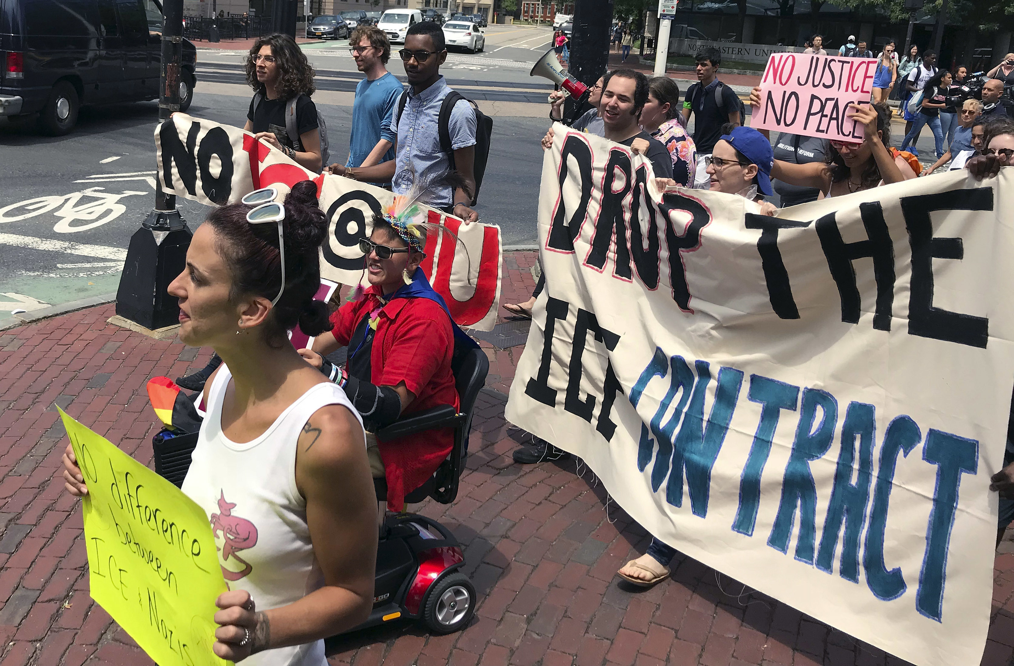 11 arrested in protest against Northeastern’s ongoing contract with ICE ...
