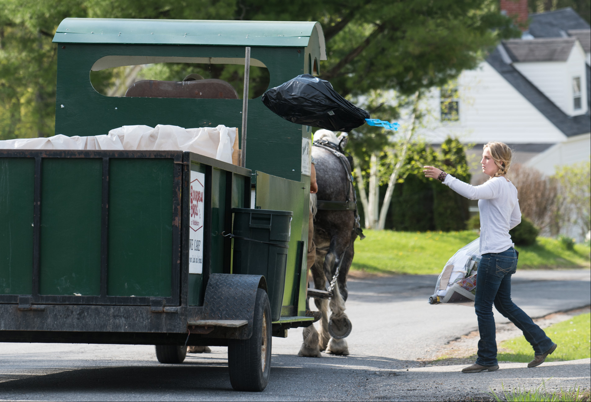 Vermont trash service operates on lower horsepower - The Boston Globe