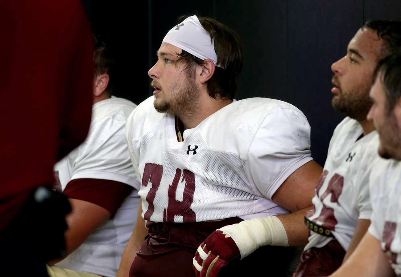 BC’s Tyler Vrabel had a head start on his football career - The Boston ...